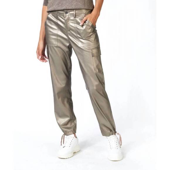 ESQUALO | Pants & Jumpsuits | New Esqualo Faux Leather Cargo Pants In ...